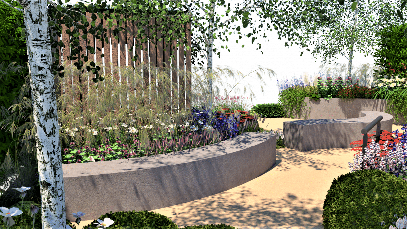 Sensory sports garden for the English Institute of Sport, Shropshire, UK